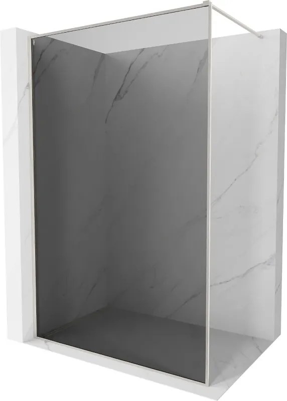 Mexen Kioto-F, sprchová zástěna s rámem 110 x 202 cm, 8 mm šedé sklo, ocelový profil, 800-110-104-97-40