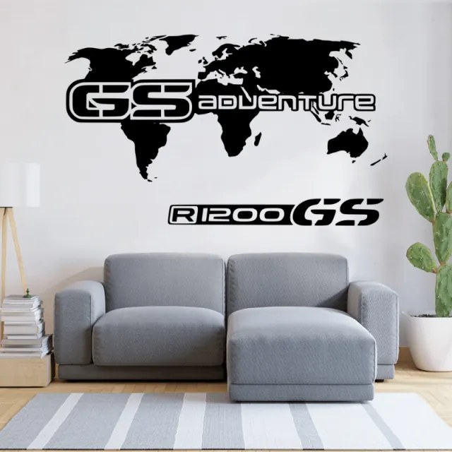 Samolepka GS Adventure Mapa