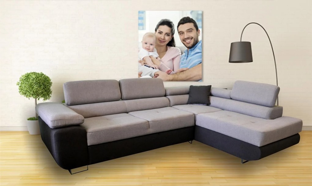 FALCO Sedací souprava Dolly P šedá světlý střed