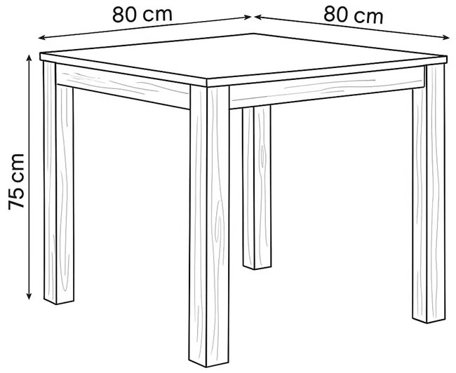 Autronic Jídelní stůl DS-H DUB Rozměr stolu: 160 x 90 cm