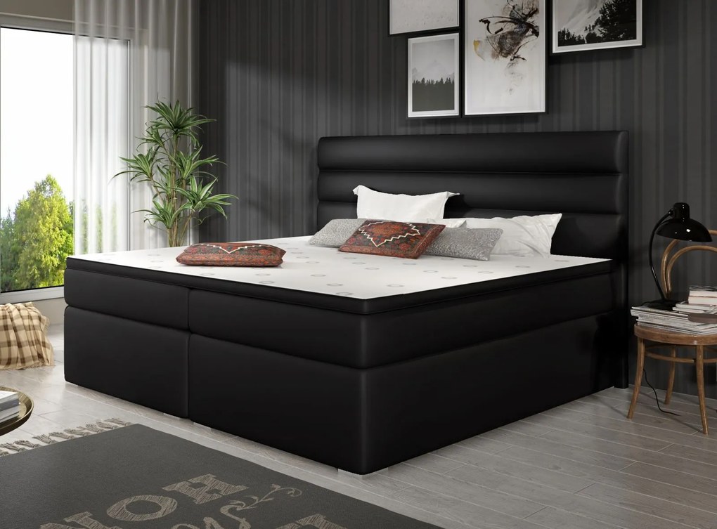 Postel boxspring Softy s úložným prostorem 180x200 cm