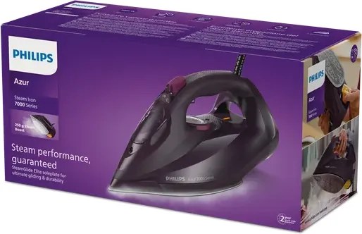 Philips 7000 Series HV napařovací žehlička tmavě fialová magická DST7061/30