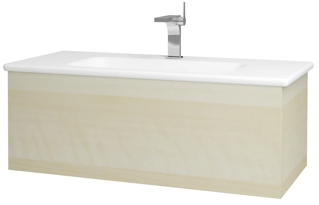 Dřevojas Koupelnová skříň VARIANTE SZZ 100 (umyvadlo Euphoria) Varianta: N01 Bílá lesk / D09 Arlington