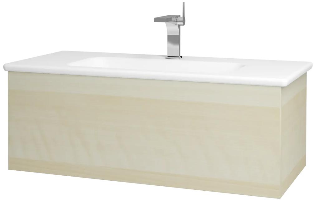 Dřevojas Koupelnová skříň VARIANTE SZZ 100 (umyvadlo Euphoria) Varianta: N01 Bílá lesk / N03 Graphite