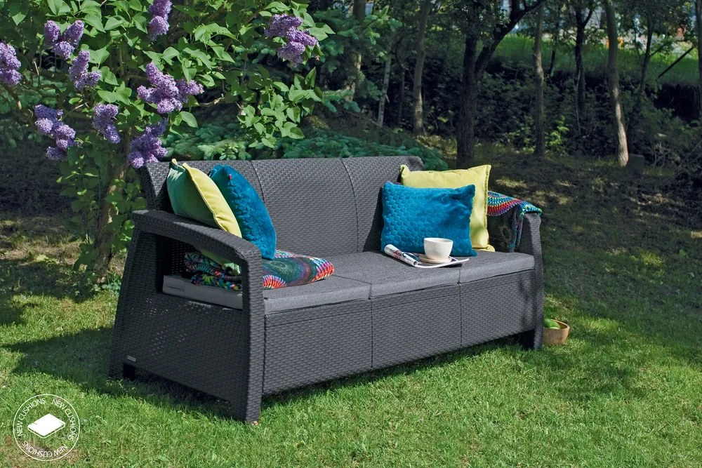 KETER CORFU LOVE SEAT MAX - grafit