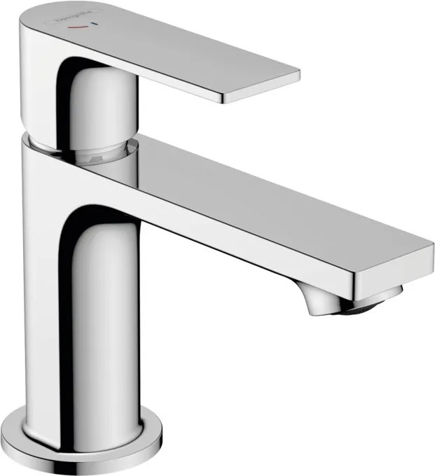 Hansgrohe Rebris E, umyvadlová baterie 80 s odtokovou soupravou s táhlem, CoolStart, chromová, 72553000