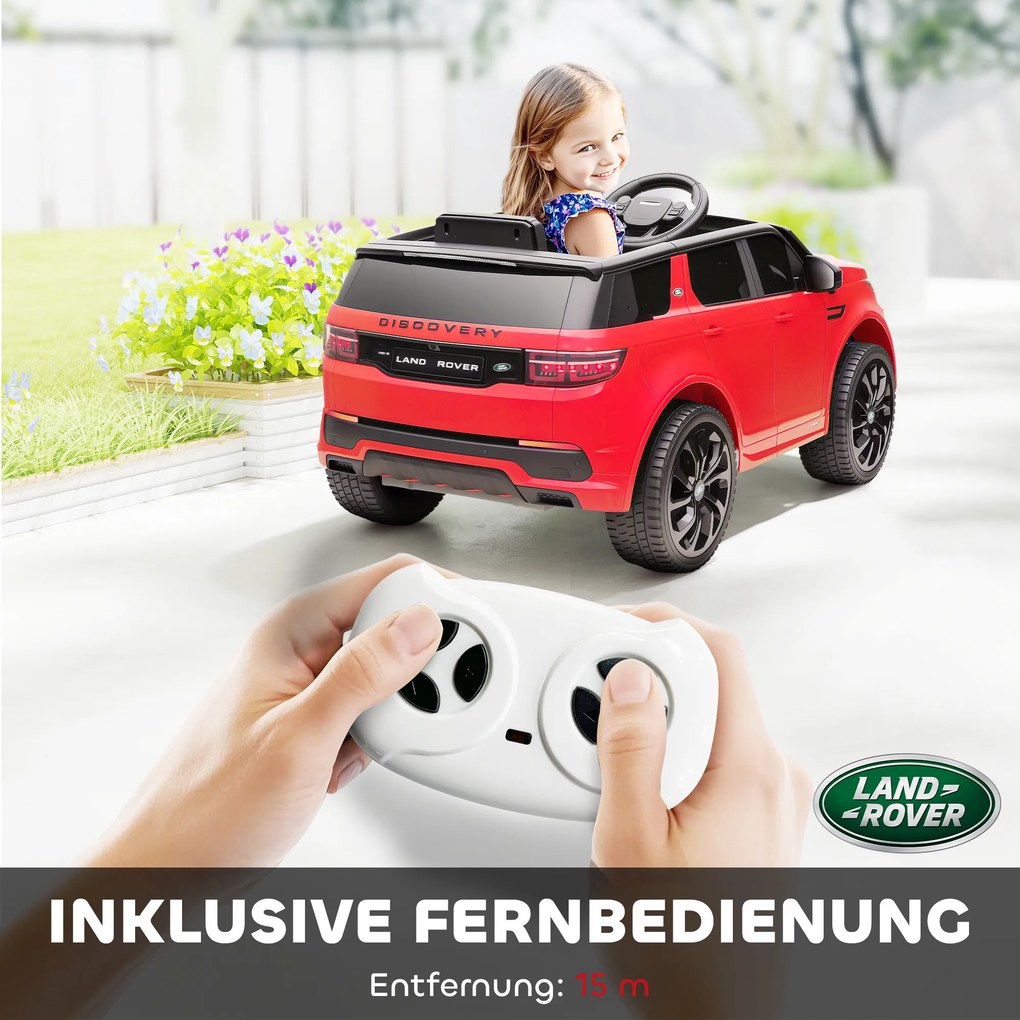Dětské elektrické autíčko AIYAPLAY 12V Land Rover Discovery Sport s 2,4G dálkovým ovládáním, hudbou, klaksonem, elektrické vozidlo s LED světly, USB/…
