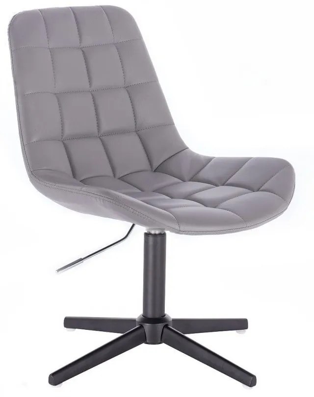 LuxuryForm DESIGN Židle PARIS na černém kříži - šedá