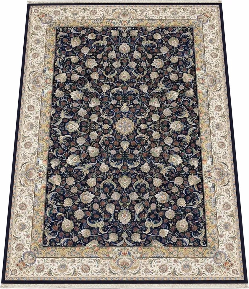 BE Koberec Sultan 1200 Dark Blue - modrý obdélníkový Rozměr: 150x225 cm