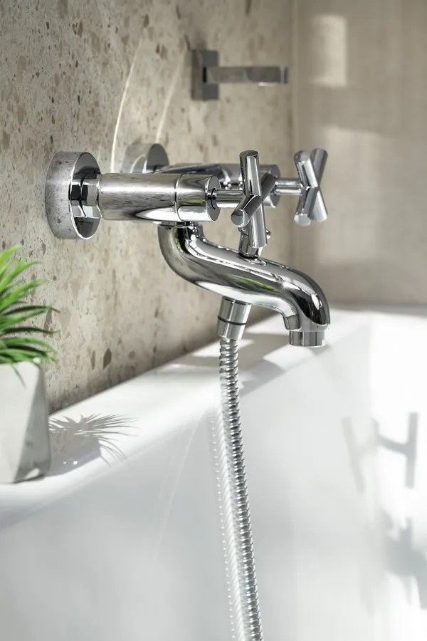 Sapho Axia 581 vanová baterie nástěnná 150 mm kohoutková