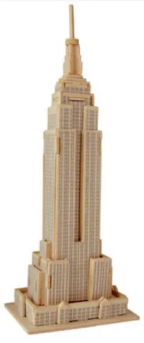 Woodcraft dřevěné 3D puzzle - skládačka Empire State Building