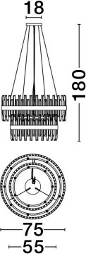 Závěsné svítidlo NOVA LUCE CROWN G9 32X5W 9695120 bez žárovek