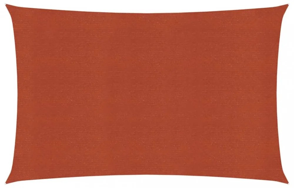 Stínící plachta obdélníková HDPE 2 x 4,5 m Dekorhome Červená