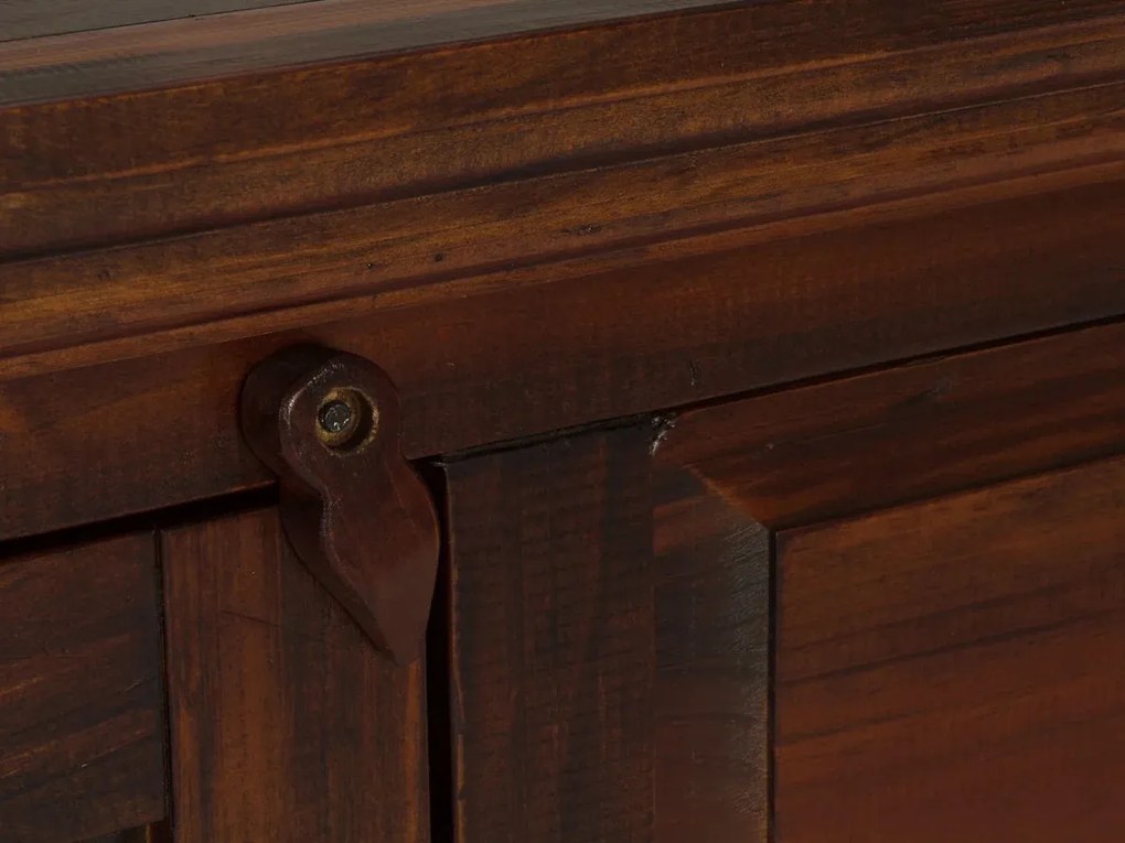 furniture-nabytek.cz - Masivní komoda Catello z borovice, lakovaná, hnědá – 170×50×90 cm