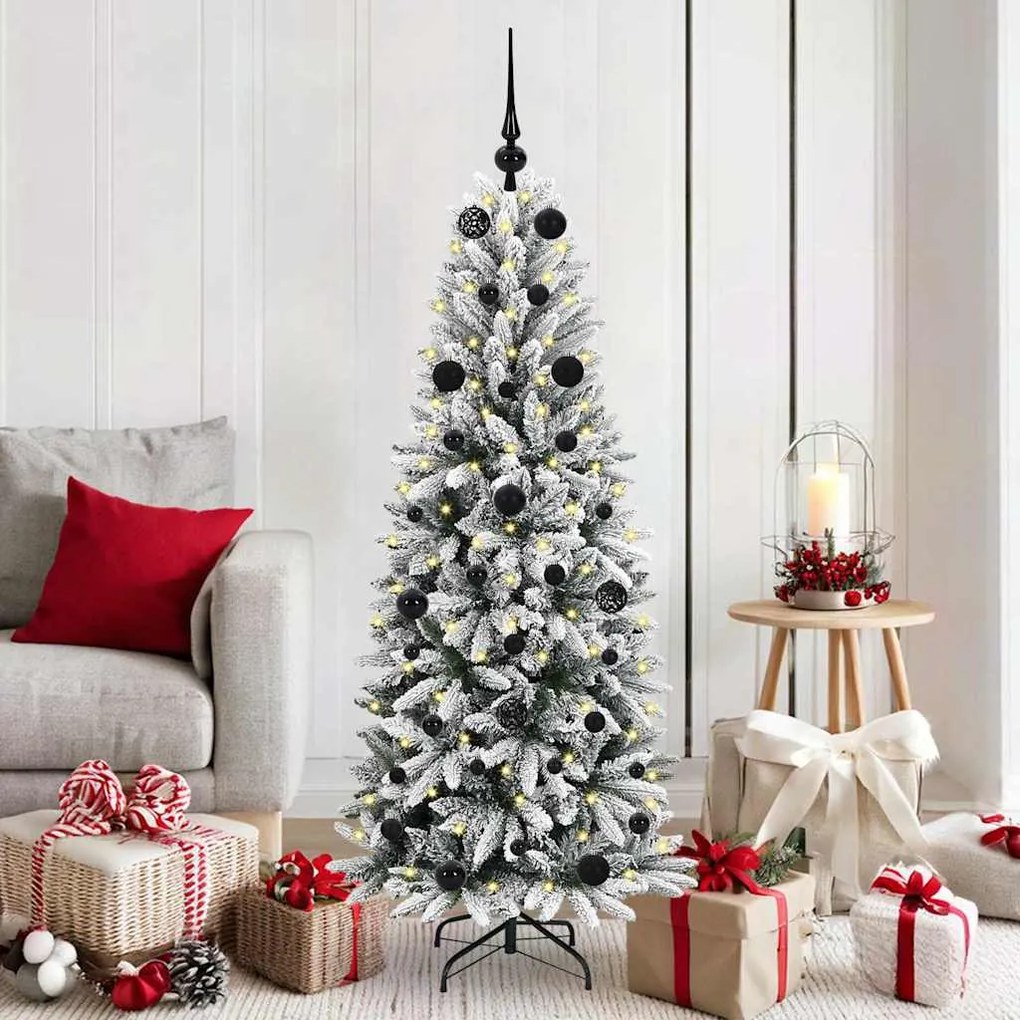 Umělý vánoční stromeček Bílá 150 cm PVC, plast, ocel a PE 3396034