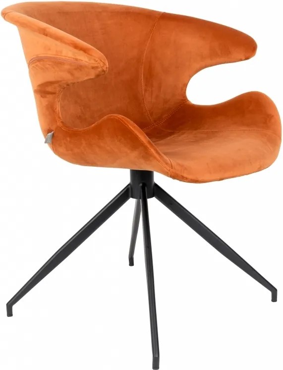 Jídelní židle ZUIVER MIA, oranžová