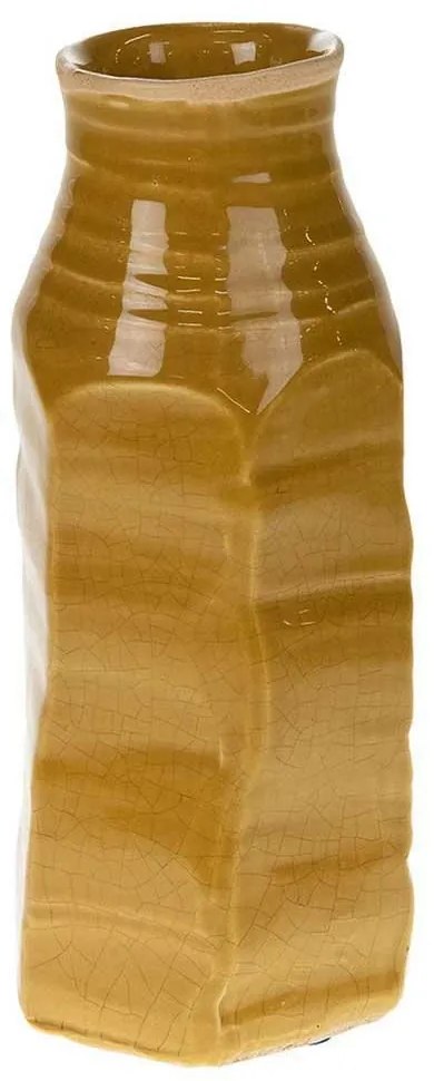 Keramická váza ÁSATÁS 23 cm žlutá