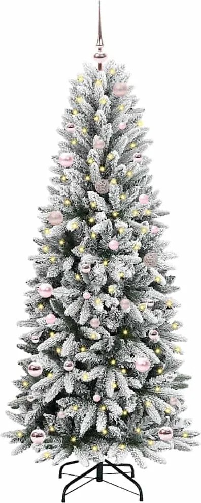 Umělý vánoční stromeček Bílá 150 cm PVC, plast, ocel a PE 3396035