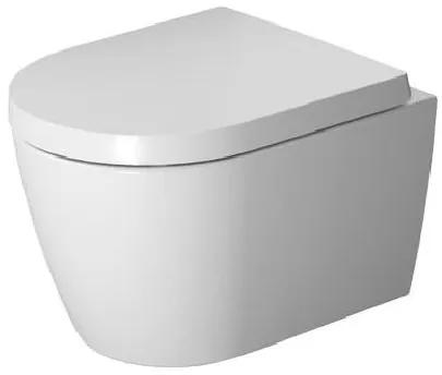 Duravit ME by Starck - Závěsné WC Compact, Rimless, s HygieneGlaze, bílá/matná bílá 2530099000