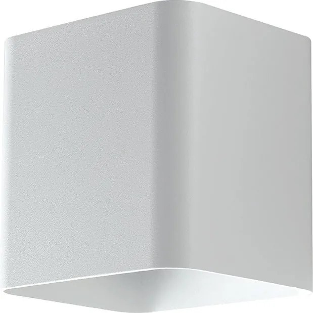 FAN LED-W-BIOME BCO Venkovní nástěnné svítidlo LED BIOME bílá hliník 2x3,5W 840 lm IP54 9,5x11 cm - FANEUROPE