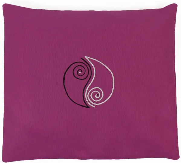 S radostí - vlastní výroba Pohankový polštář Jin Jang - růžový Velikost: 60 x 80 cm