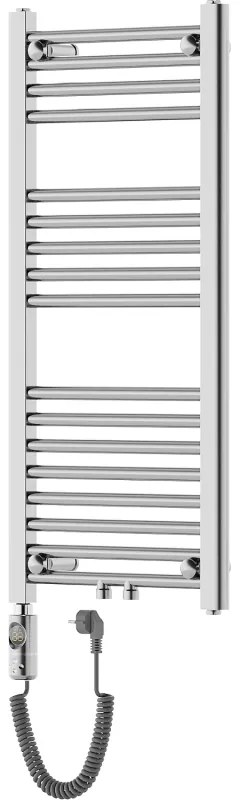 Mexen Mars, elektrické topné těleso 900x400 mm + topná tyč 300 W, chromová, W110-0900-400-2300-01