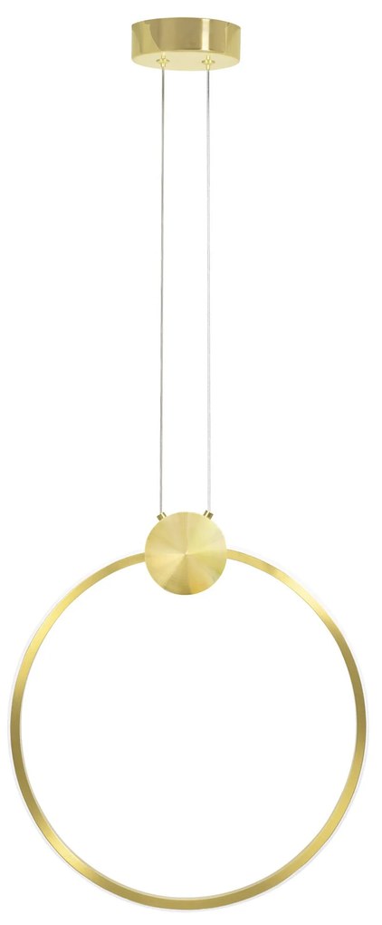 Toolight Toolight, LED stropní svítidlo 40cm 17W 4000K APP1396-CP, zlatá lesklá, OSW-00954