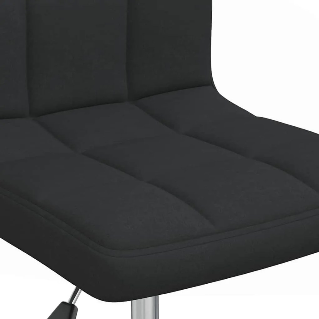 Otočná jídelní židle černá textil 3087537