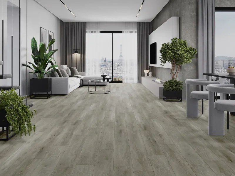 Mexen Riverdale vzorek vinylových SPC panelů 6,5 mm, podklad IXPE 1,5 mm, 4 V-drážka, Dub - F1052-S