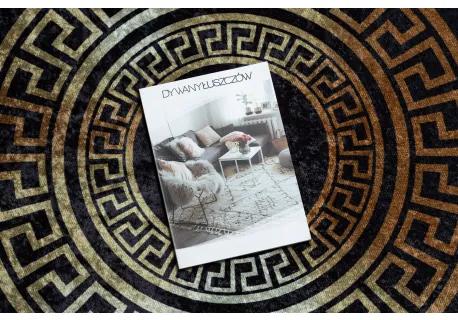 Dywany Luszczow Dětský kusový koberec MIRO 51517.805 pratelný  Rám, řecký protiskluz, černý / zlatý Rozměr koberce: 120 x 170 cm