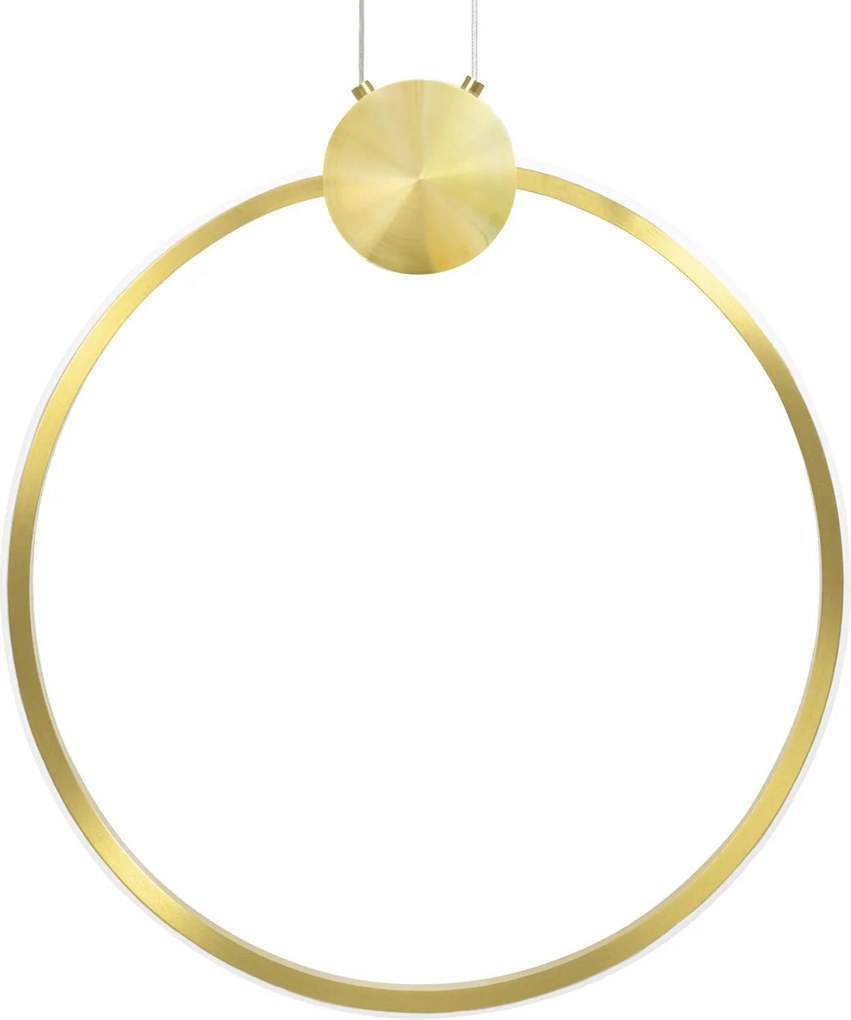Toolight Toolight, LED stropní svítidlo 40cm 17W 4000K APP1396-CP, zlatá lesklá, OSW-00954