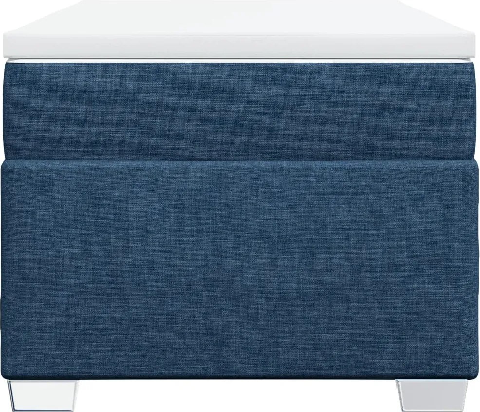 Box spring postel s matrací modrá 90x190 cm textil 3285101