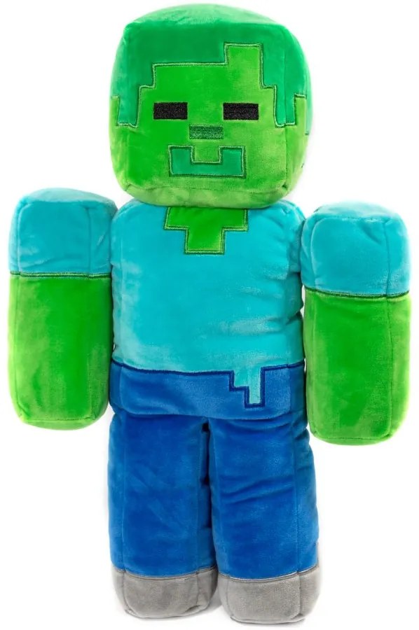 Tvarovaný 3D polštář Minecraft - Zombie - 48 cm