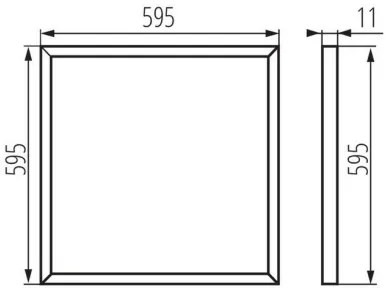 LED panel Kanlux BRAVO S 40W6060NW W 28010 bez driveru