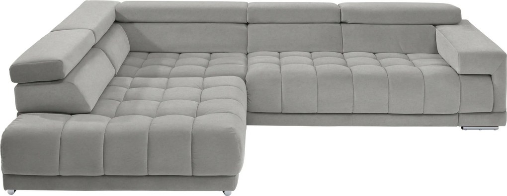 XXXLutz ROHOVÁ SEDAČKA, textil, barvy stříbra, světle šedá Beldomo Speed - Sedací soupravy - 000711005366