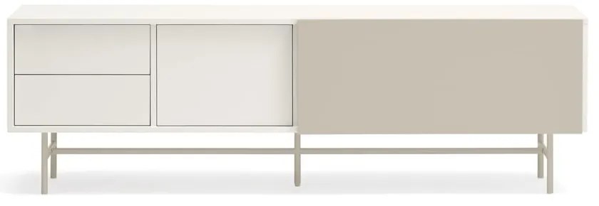 Béžovo-krémový TV stolek 180x56 cm Nube – Teulat