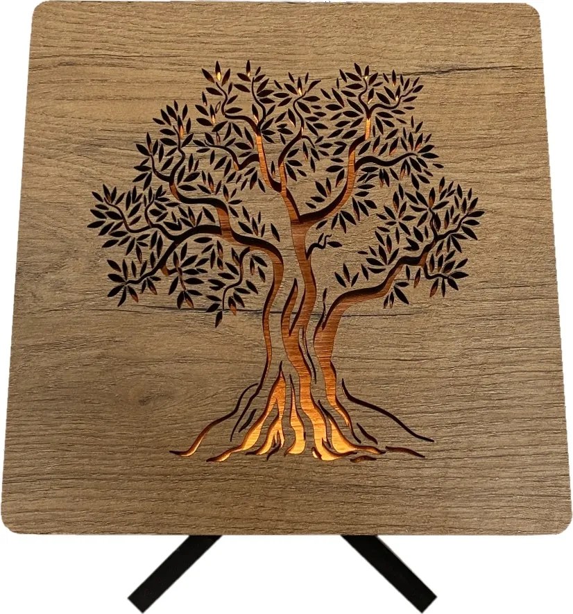 Li-Go "Olivovník" lampa 19x19 cm provedení povrchu: dub světlý
