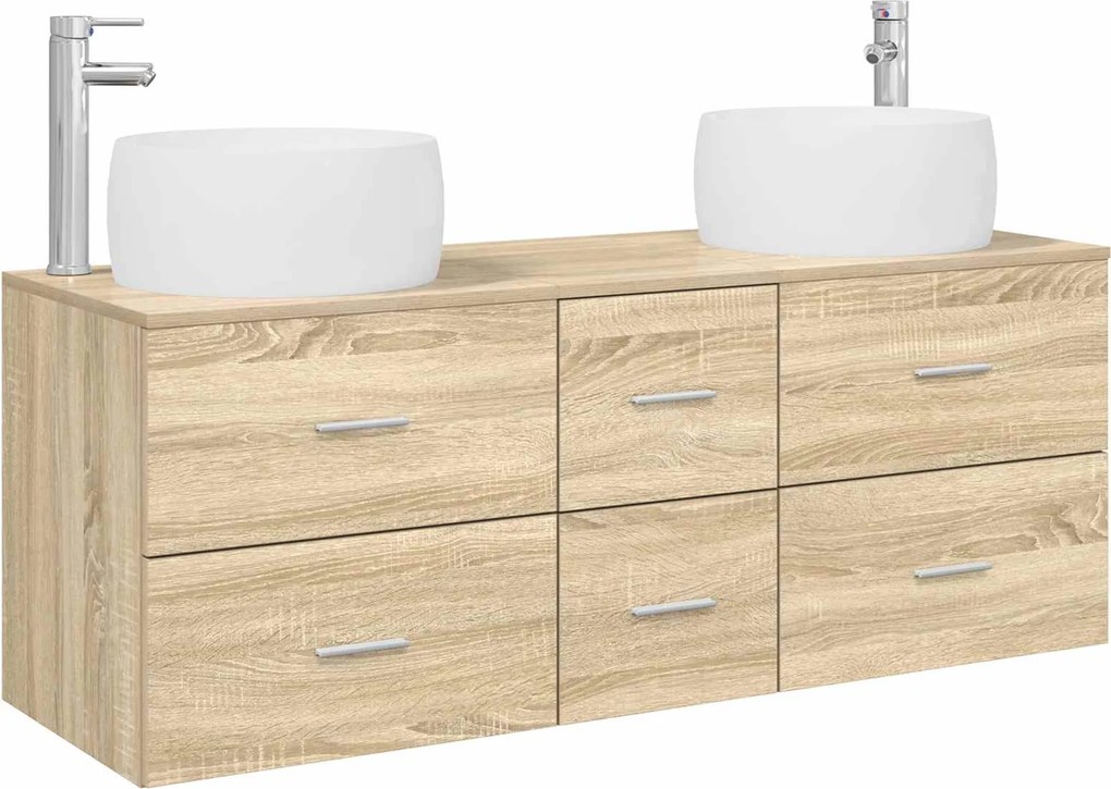 Sada koupelnového nábytku 3 ks Dub sonoma 49,5 x 44,5 x 66 cm 3405933