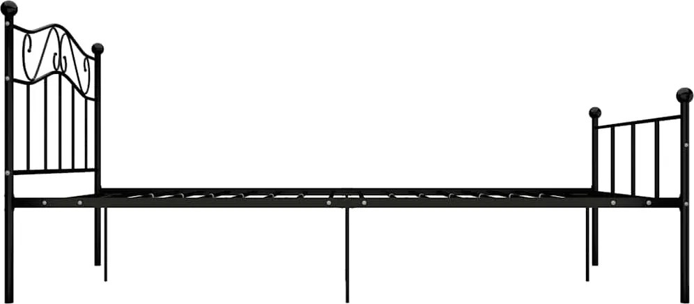 Rám postele černý kov 120 x 200 cm 284525