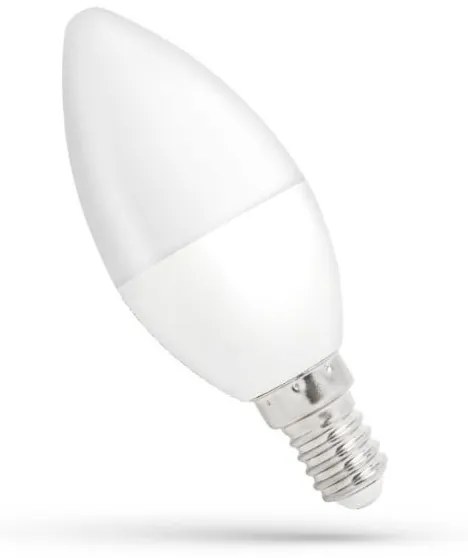 Stmívatelná LED žárovka svíčka E14 6W 500lm, denní, ekvivalent 41W