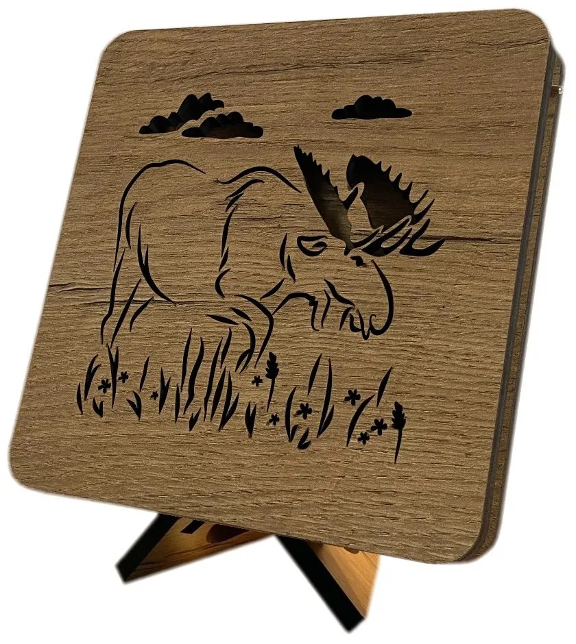 Li-Go "Los" lampa 19x19cm provedení povrchu: ořech