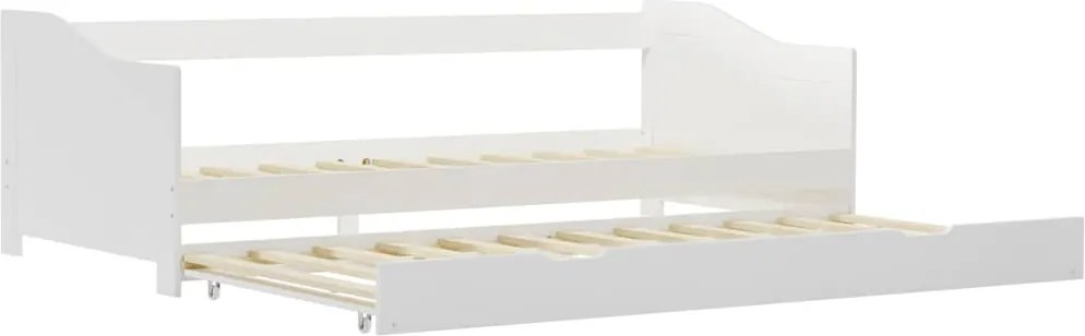 Rám vysouvací postele/pohovky bílý borové dřevo 90 x 200 cm 283149