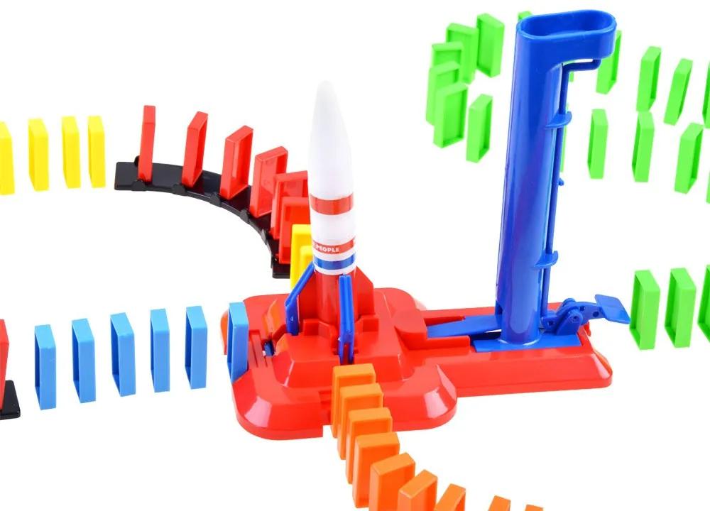 Vzdělávací hračka s raketou Space Domino
