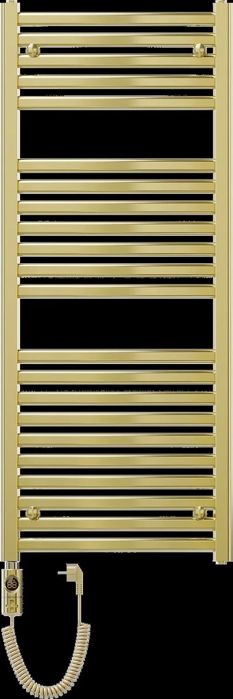 Mexen Helios, elektrické topné těleso 1200 x 500 mm, 600 W, zlatá lesklá, W103-1200-500-2600-50