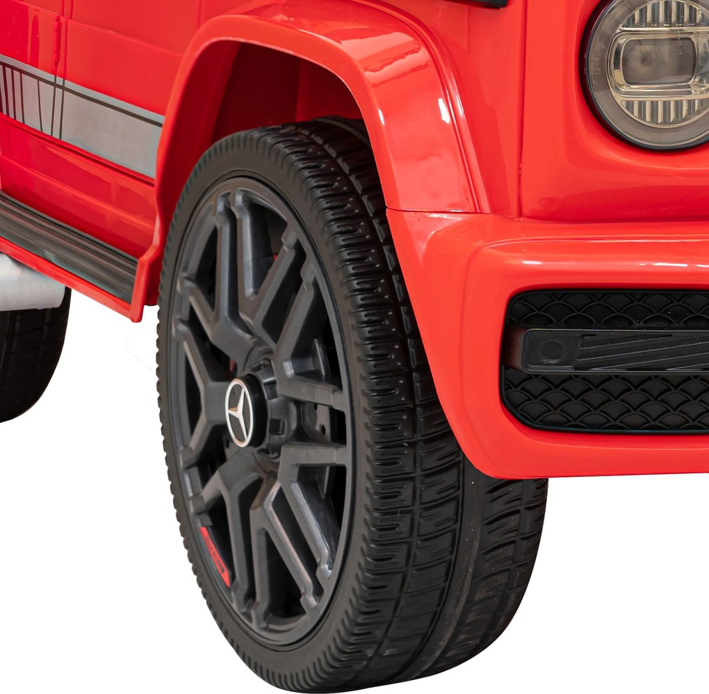 Ramiz Elektrické auto Mercedes AMG G63 pro děti červené + dálkové ovládání