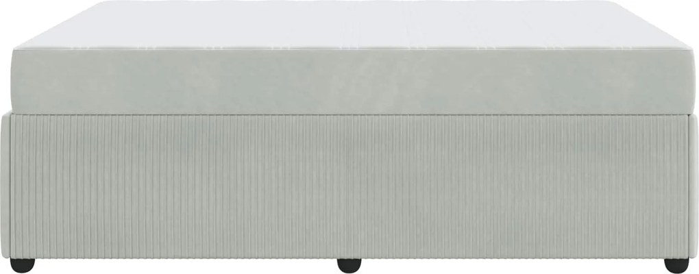 Rám postele Světle šedá 160 x 200 cm textil 3398412