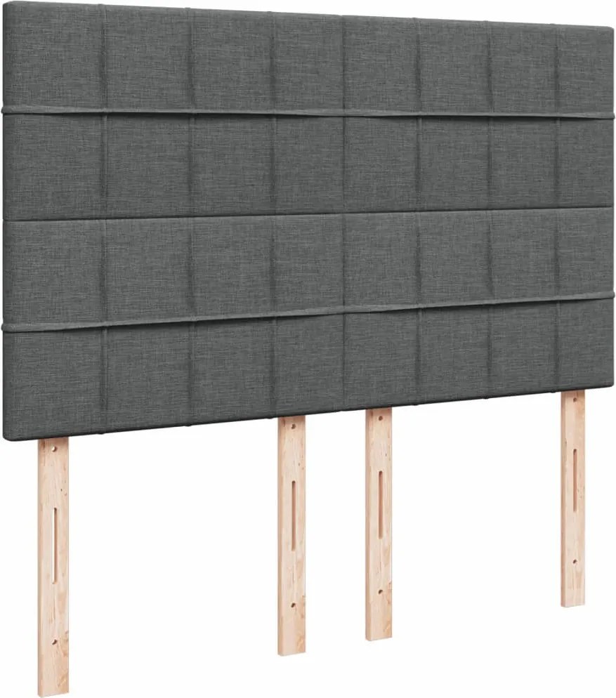 Box spring postel s matrací tmavě šedá 180x200 cm textil 3291748