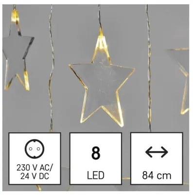 LED vánoční závěs Starlight 45 x 84 cm teplá bílá