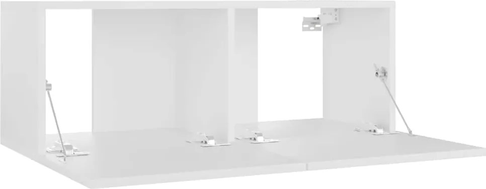 3dílný set TV skříněk bílý kompozitní dřevo 3078658