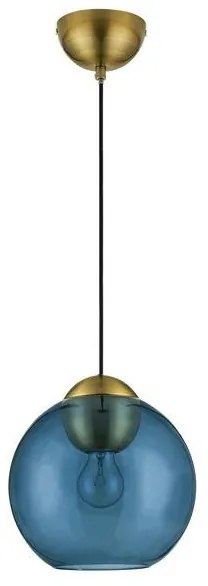 Nova Luce Závěsné svítidlo MIDORI, 24cm, E27 1x12W Barva: Šedé sklo